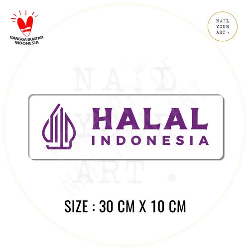 Promo SIGN AKRILIK HALAL INDONESIA - NYA - Sign tanda label halal 30 x ...
