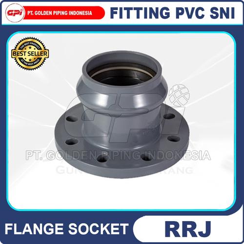 Jual FLANGE SOCKET RRJ FITTING PVC SNI size 2 " s/d 6 Inchi - Size 2 ...