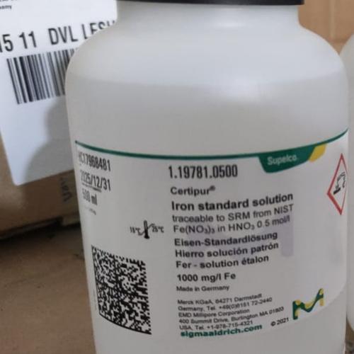 Jual Standard Solution Ready for Use Iron 500ml Merck Kode 1.19781.0500 ...