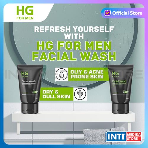 Promo HG - Sabun Cuci Muka Pria 100ml Bright Acne Care | Facial Wash ...