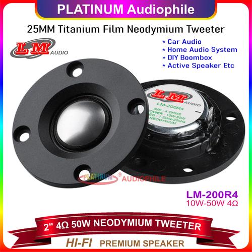 Promo Tweeter 2 Inch 4 ohm 25mm Titanium Silk Dome Neodymium Tweter ...