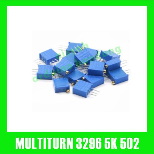 Jual POTENSIOMETER 5K 502 POTENTIOMETER POTENSIO TRIMPOT MULTITURN VR ...