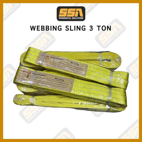 Jual Webbing Sling/Sabuk Pengangkat Barang/Tali Angkat Berat 3 Ton - 3T ...