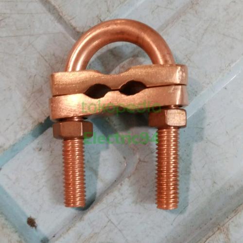 Jual Klem U bolt 2 Way / Clamp Grounding 2 jalur Per Pcs - Jakarta ...