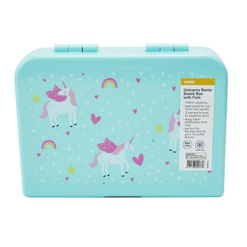 Jual Anko Unicorns Bento Snack Box with Fork - Kota Surabaya - The ...