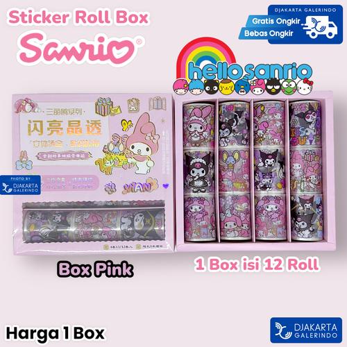 Jual Sticker Roll Box isi 12 Roll Stiker Set Box Sanrio Hello Kitty ...