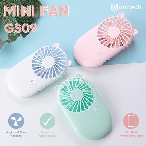 Promo Kipas Mini Portable Pocket Fan Unitech GS09 Kipas Mini Slim ...