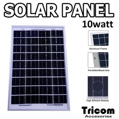 Jual Papan Listrik Tenaga Surya Solar Panel Set Capit Aki 10 Watt ...