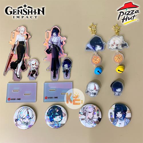 Promo 2023 Genshin Impact x Pizza Hut Standing Acrylic RGB Ningguang ...