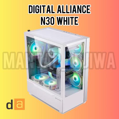Jual DA Digital Alliance N30 White PC Desktop Casing Cases Case Putih ...