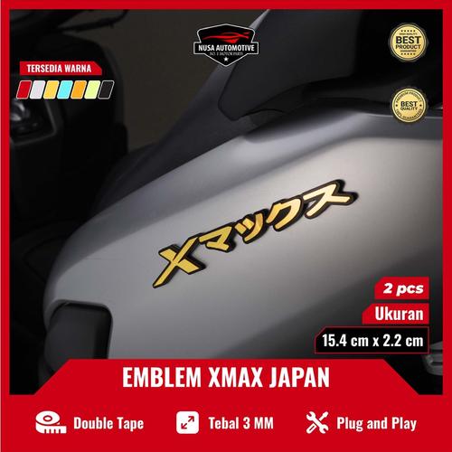 Promo EMBLEM XMAX JAPAN 3D AKSESORIS LOGO TIMBUL YAMAHA VARIASI BODY ...