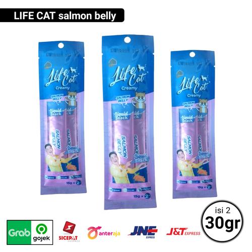 Jual SNACK KUCING LIFE CAT CREAMY TREATS CEMILAN SNACK KUCING - SALMON ...