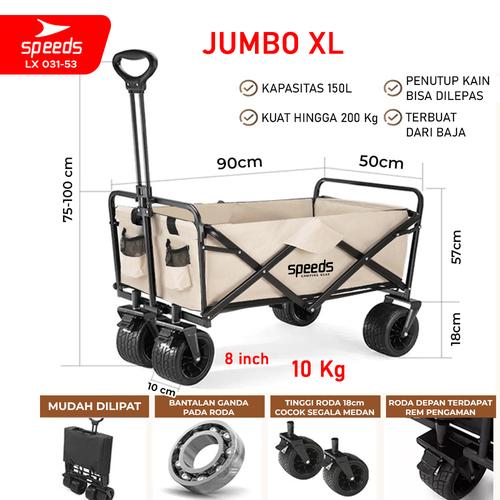 Jual Troli Barang Box Serbaguna / Trolley Camping Keluarga / Trolli ...
