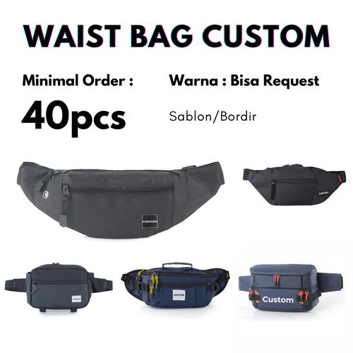 Jual Custom Waistbag Tas Selempang, Tas Waist Bag Custom Menggunakan ...
