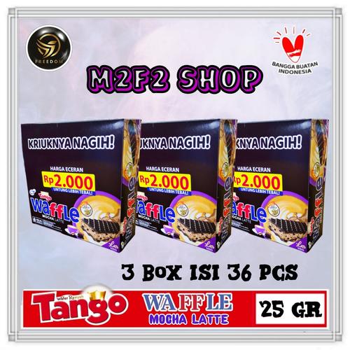 Jual Tango Waffle Mocha Latte | Krim Mocha Susu Sachet - 25 gr (3 Box ...