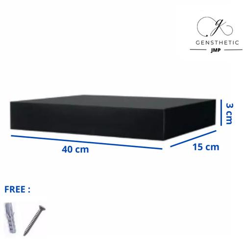 Jual FLOATING SHELF ambalan satuan rak dinding gantung melayang lebar ...