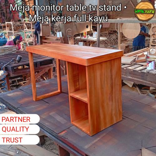 Jual Meja kerja kayu minimalis Wooden Table Monitor table P100XL40XT60 ...