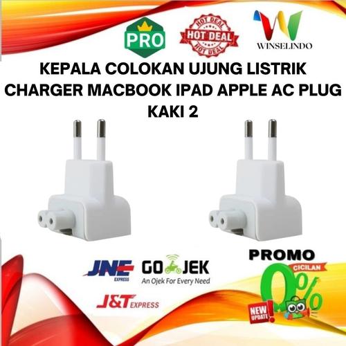 Jual KEPALA COLOKAN UJUNG LISTRIK CHARGER MACBOOK IPAD APPLE AC PLUG ...