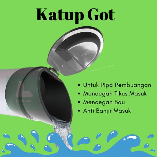 Jual Sambungan Paralon Buka Tutup Katup Selokan Got Ukuran 4 Inch - Kab ...