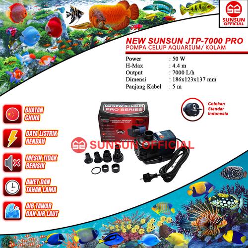 Jual NEW SUNSUN JTP 7000/8000/9000 PRO Pompa Celup Kolam Aquarium - JTP 8000 PRO - Kota Surabaya ...