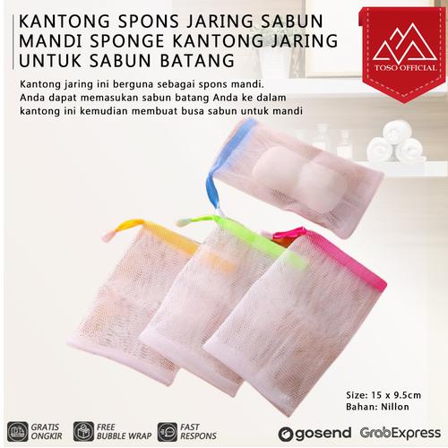 Jual KANTONG SPONS JARING SABUN MANDI SPONGE KANTONG JARING UNTUK SABUN ...