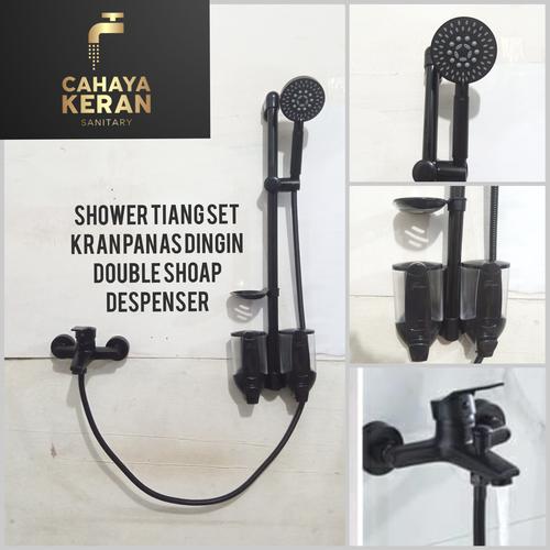 Jual SHOWER TIANG SET LENGKAP DAN MURAH/SHOWER TIANG SET+TEMPAT SHAMPO ...