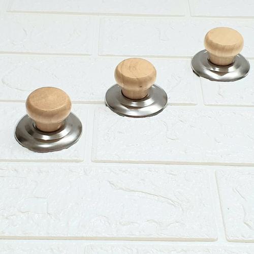 Jual Pentolan Panci Kayu / Knop Knob Pentolan Panci Kayu handle Kayu ...