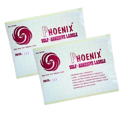 Jual Label Stiker Phoenix No.110 & No.113 Kertas Harga - No 113 - Kab ...