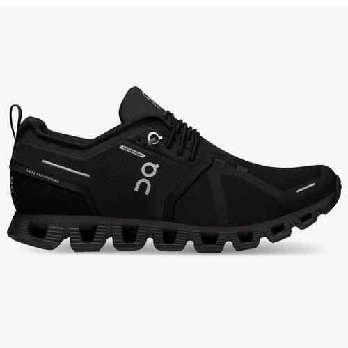 Jual ON RUNNING MEN'S SHOES - ON RUNNING CLOUD 5 WATERPROOF - ALL BLACK ...