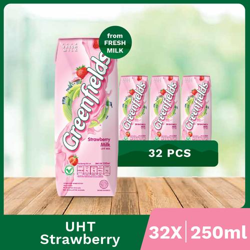 Promo [LEBIH HEMAT] Susu Greenfields UHT Strawberry 250ml x 1 Karton - Jakarta Barat ...