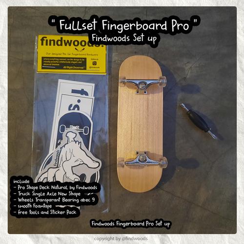 Jual Fingerboard Fullset Pro Setup by Findwoods Fingerskate - Walnut ...