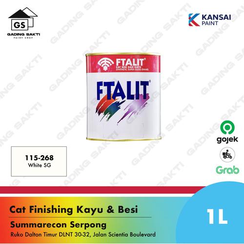 Jual Kansai Ftalit White 268 Semi Gloss Cat Kayu & Besi 1Ltr - Kab ...