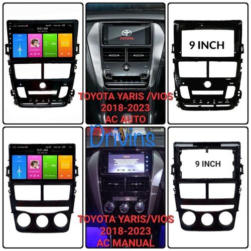 Jual Frame Head Unit Double Din Android Toyota Yaris/ Vios 9”Inch 2018 ...