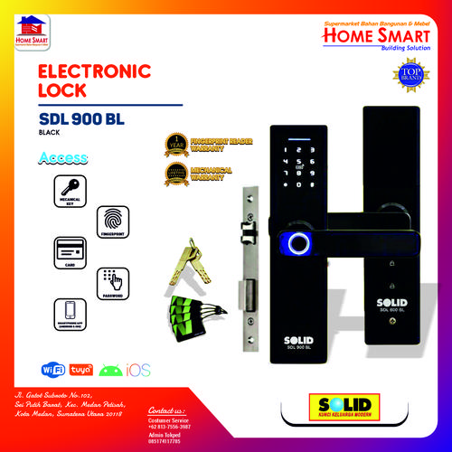 Jual SMART DOOR LOCK SOLID SDL 900 BL - Kota Medan - HOMESMART SUPERMARKET | Tokopedia