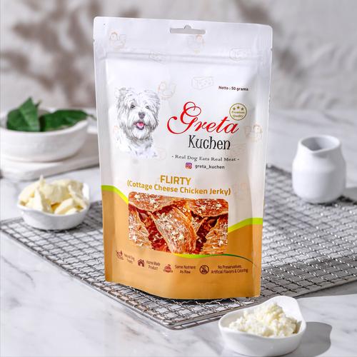 Jual Greta Kuchen Flirty - Cottage Cheese Chicken Jerky | Snack Anjing ...