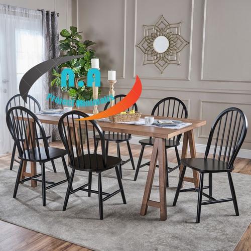 Jual meja makan kayu jati set kursi 6,set meja makan minimalis modern ...