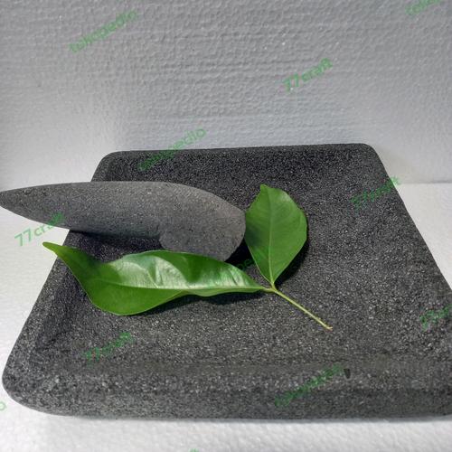 Jual Cobek kotak / coet kotak / coet batu asli / cobek 25 cm bentuk ...