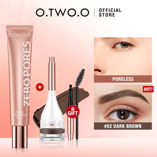 Promo O.TWO.O Primer Base Cream + Eyebrow Cream Alis Anti Air dan Tahan ...