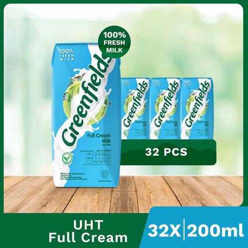 Promo [LEBIH HEMAT] Susu Greenfields UHT Full Cream 200ml x 1 Karton ...