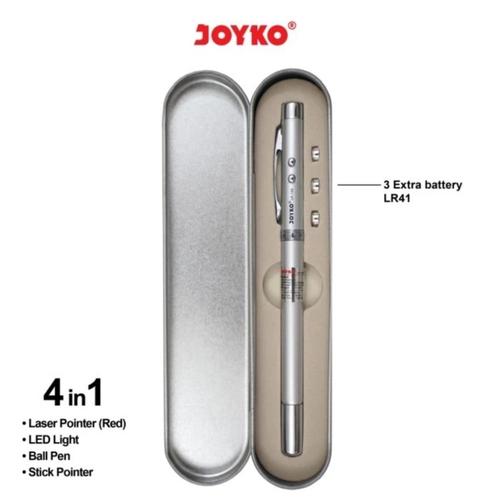 Jual Pen Stik Multi Pointer LP 100 / LED Laser Merah JOYKO LP100 4 ...