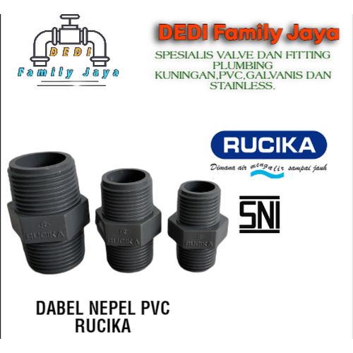 Jual DOUBLE NEPEL PVC / NEPEL DRAT PIPA MERK RUCIKA 1/2 Inch - 1 Inch - 1 Inch - Jakarta Pusat ...