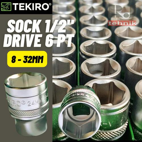 Jual Tekiro Kunci Sock 1/2" DR 6PT Mata Sok Segi 6 Ukuran 8-32mm Eceran - 8mm - Kota Surabaya ...