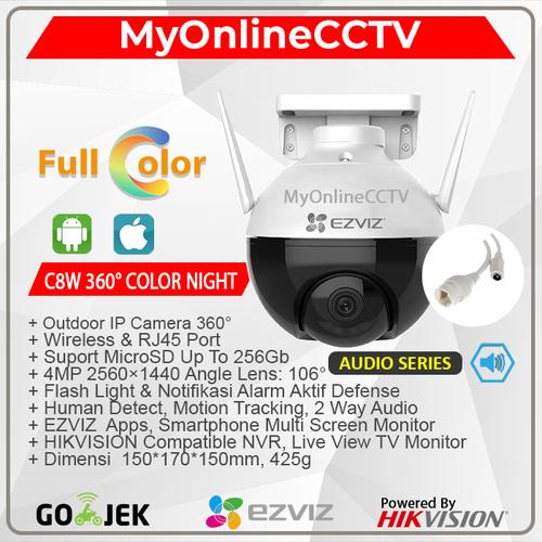 Promo EZVIZ C8W 4MP 2K PTZ Color Night IP Camera Wifi CCTV Outdoor ...