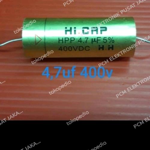 Jual kapasitor nonpolar hi cap gold hicap 4.7uf 4,7uf 400v 400volt 400vdc - Jakarta Barat - PCM ...