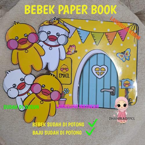 Jual bebek viral doll quite book paper duck mainan edukasi anak 3-9 ...