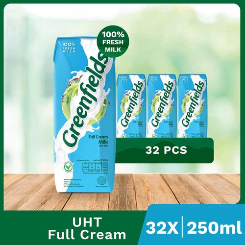 Promo [LEBIH HEMAT] Susu Greenfields UHT Full Cream 250ml x 1 Karton ...