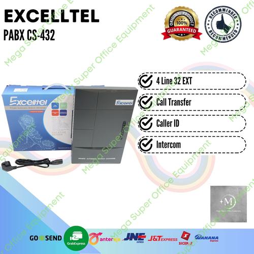 Jual PABX Excelltel CS432 Excelltel Basic PABX 4 Line 32 Ext CS432 ...