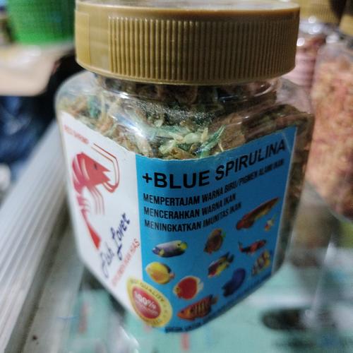 Jual udang kering 50gr udang warna red yellow blue pakan ikan predator ...