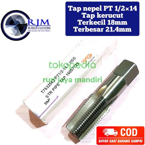 Jual tap nepel tap pipa tap kerucut tap taper PT 1/2 x 14 bukan tap NPT - Jakarta Timur - RJM ...