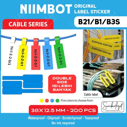 Jual Label Stiker Niimbot B21 B1 B3S Cable Kabel LAN Tag Label Sticker ...